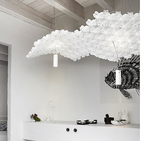 Slamp Nuvem 7 Light Linear Suspension Light | YLighting.com Slamp Nuvem 7 Light Linear Suspension Light | YLighting.com